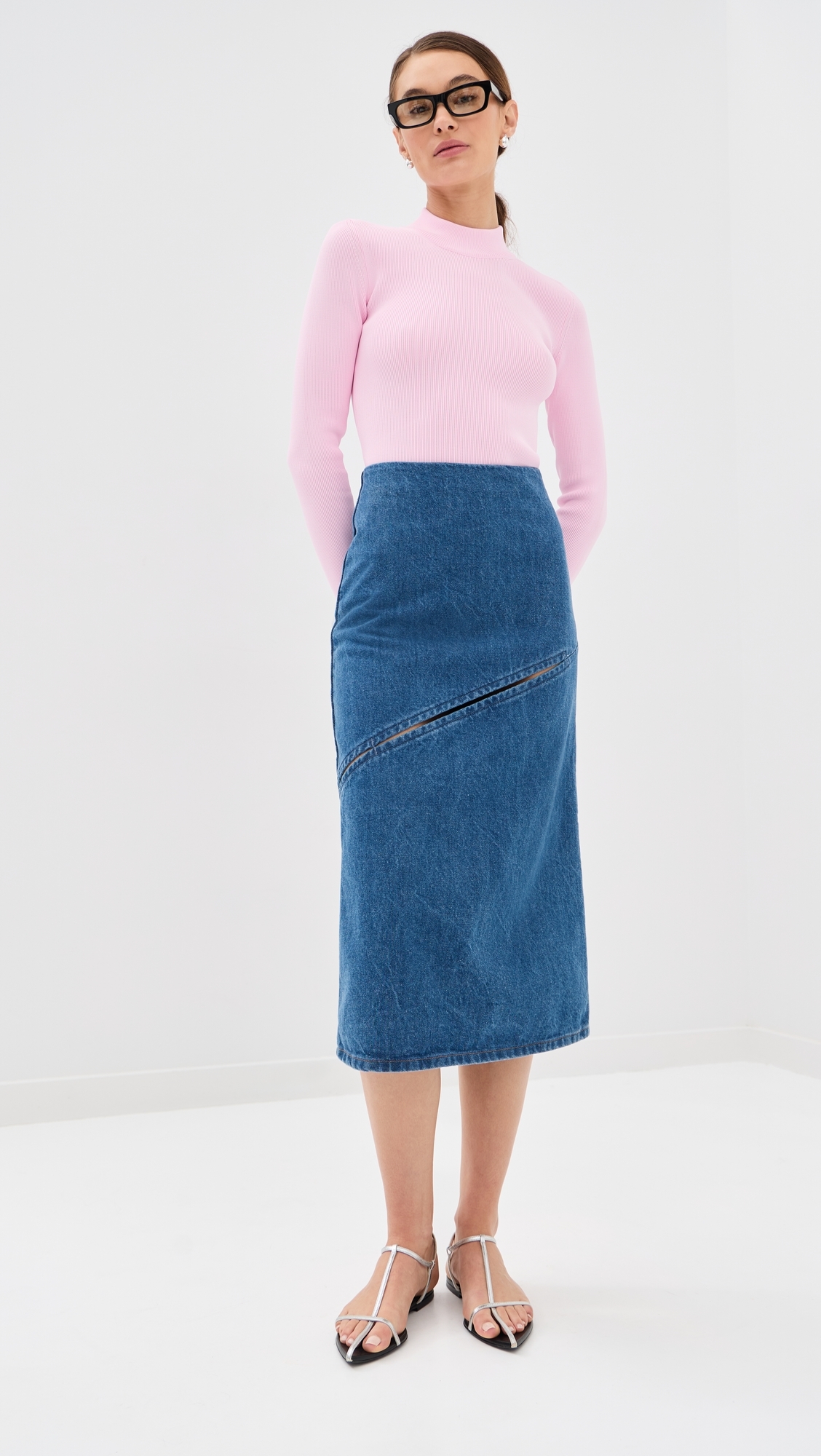 JIL SANDER Jil Sander Denim Skirt with Slit